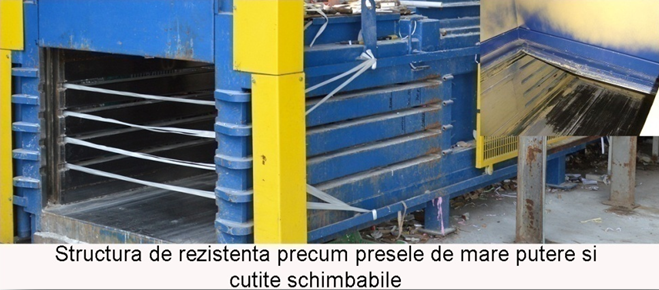 Compactor Deseuri Carton Presa semiautomata tip canal HPH 50