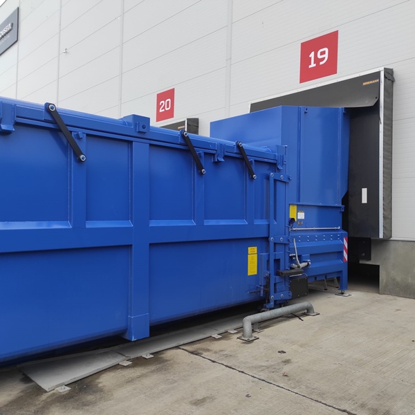 Ansamblu Compactor Staționar și Container cu Plafon Culisabil» ADS România